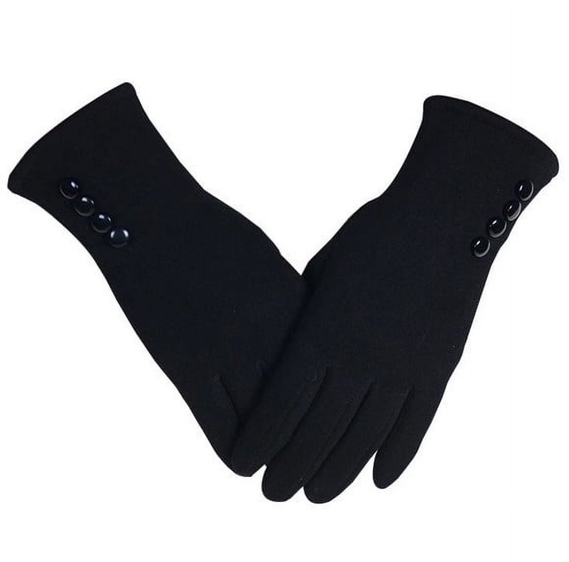 Aoochasliy Winter Gloves Clearance Women's Thick Warm Gary Deerskin Velvet Winter Touches Screen ...