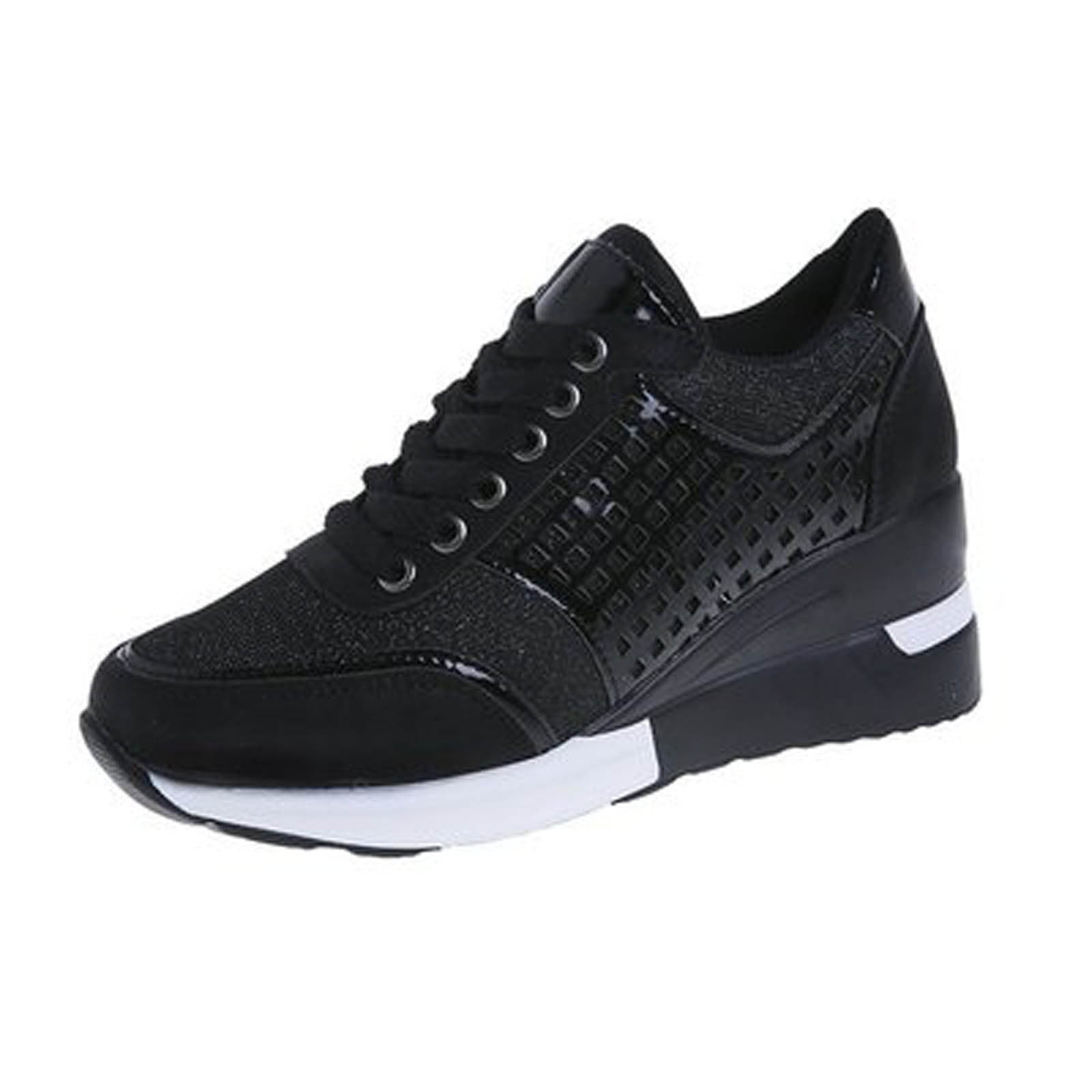 Aoochasliy Womens Shoes Athletic Sneaker Soft-up Casual Platform Wedge ...