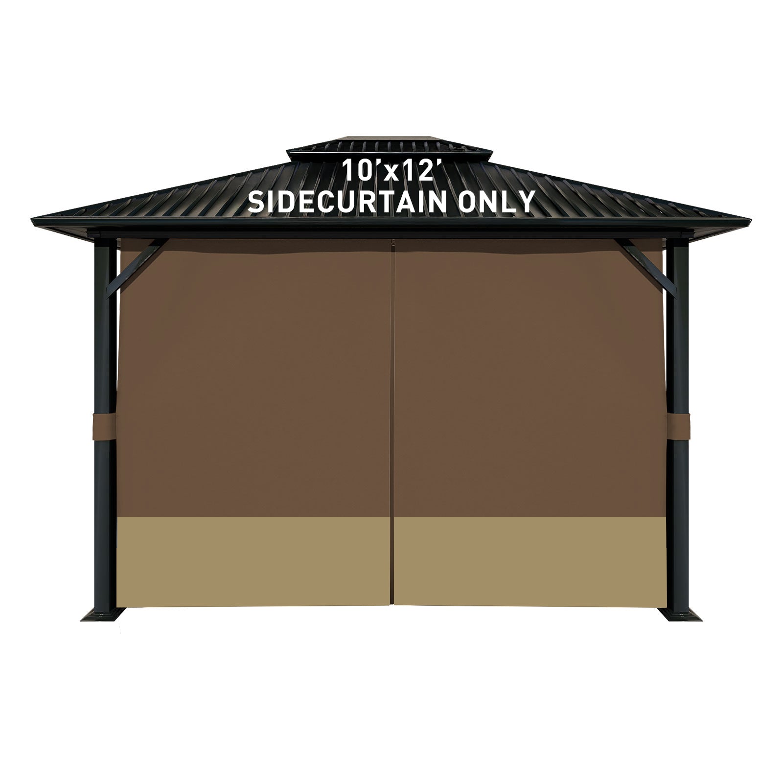 Aoodor 10' x 12' Gazebo Curtain Set Protecting Privacy Side Walls 4 ...