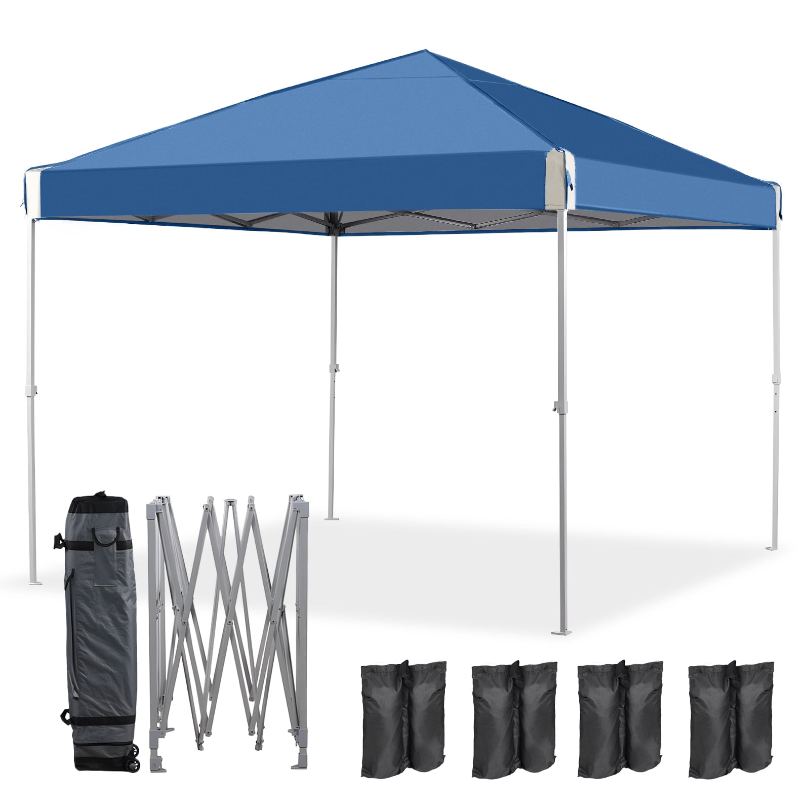 Aoodor Easy Set Up 12'x12' Pop Up Canopy Tent, Portable Instant Shade ...