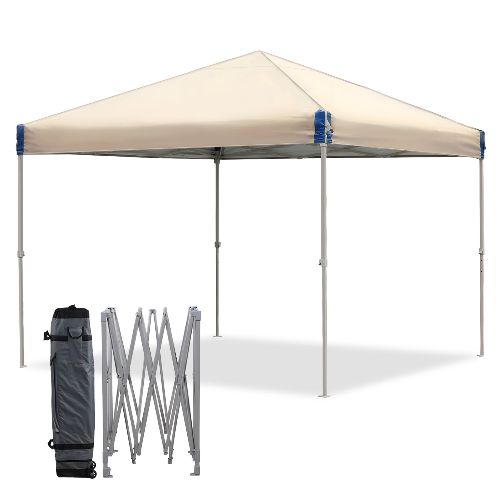 Aoodor 12'x12' Pop Up Canopy Tent with Iron Frame, Portable Instant ...