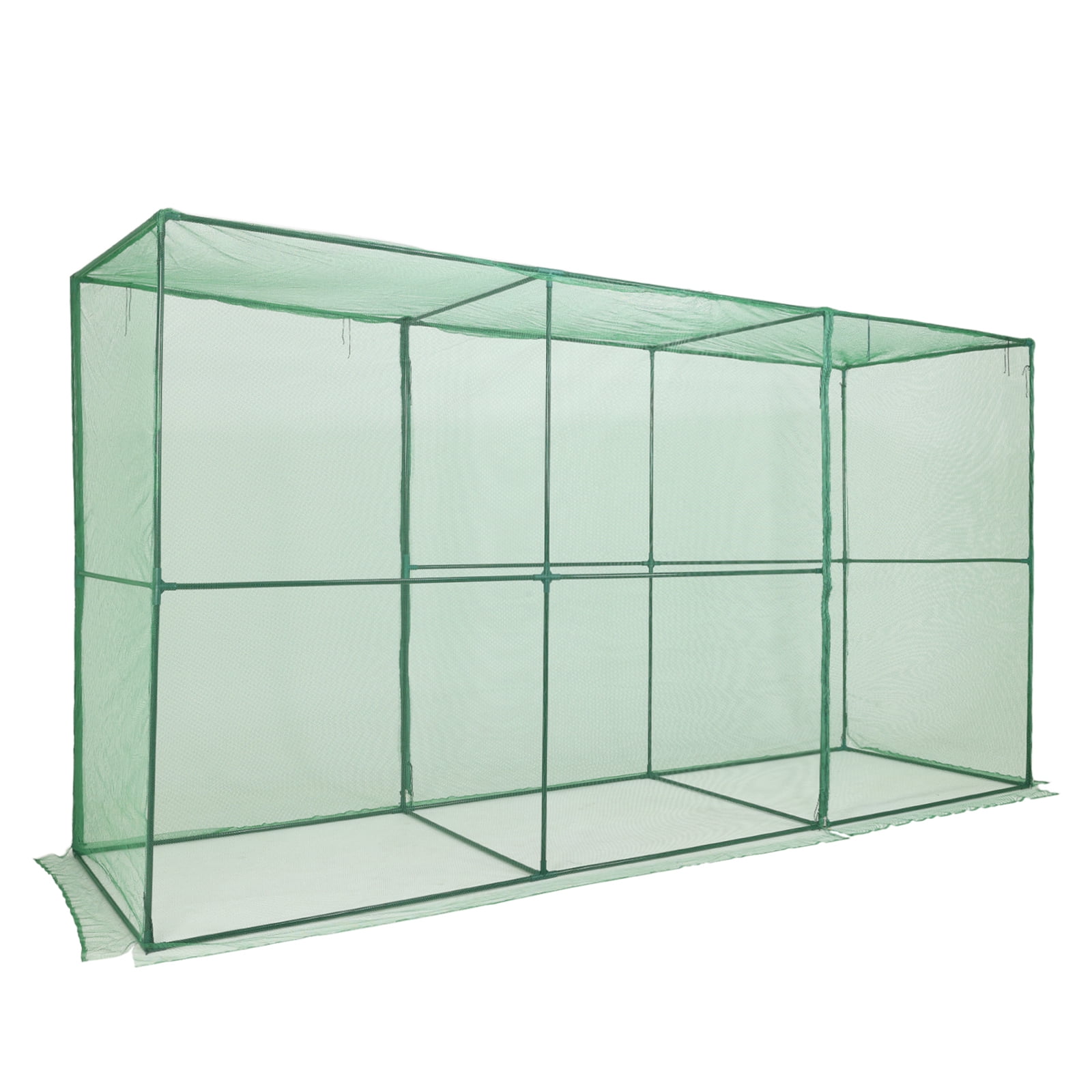 Aoodor 12'x4'x6' Crop Cage Plant Protection Netting Tent with Zipper ...