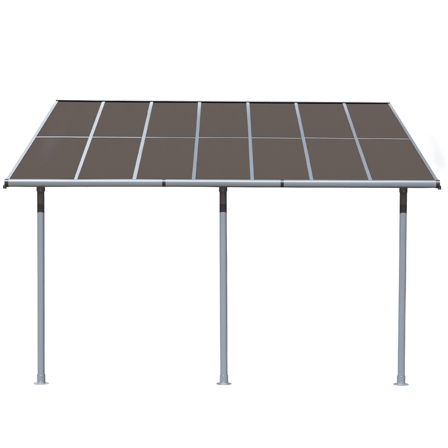 Aoodor 13'x10' Aluminum Deck Wall Mount Gazebo - Water-Resistant ...