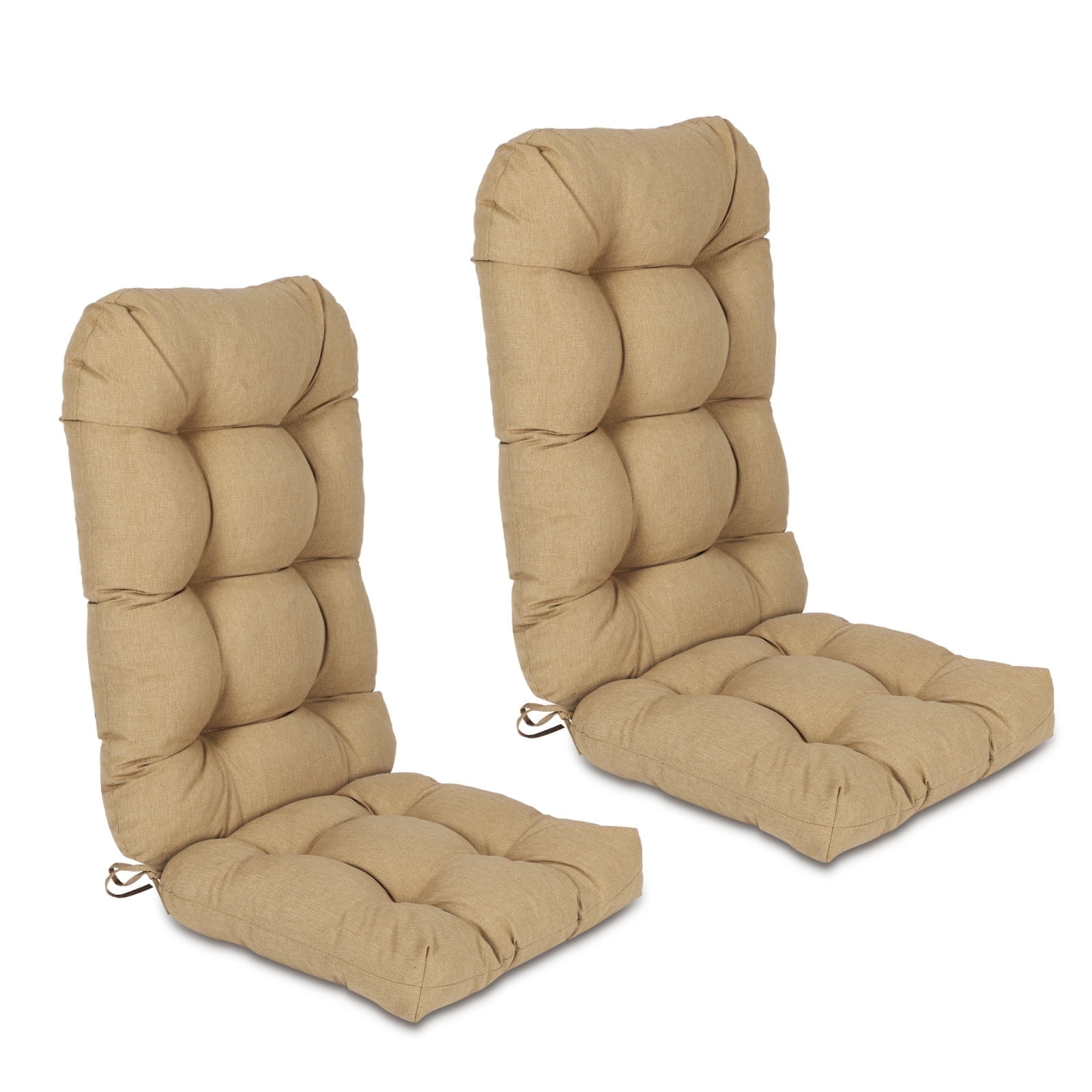 Aoodor Outdoor Adirondack Chair Cushion Set, 49x20.5x5 inch Tufted ...