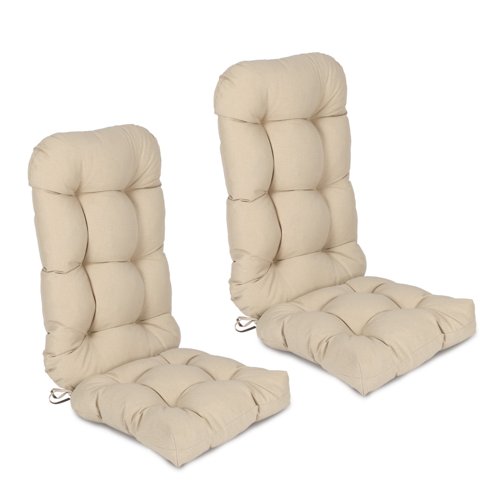 Aoodor Outdoor Adirondack Chair Cushion Set, 49x20.5x5 inch Tufted ...
