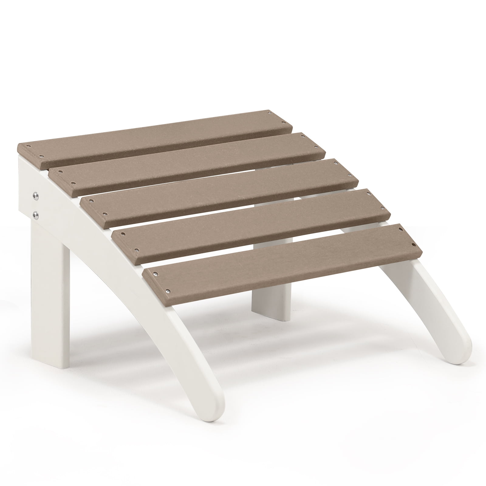 Aoodor Outdoor Adirondack Ottoman, HDPE Patio Foot Rest, All Weather ...
