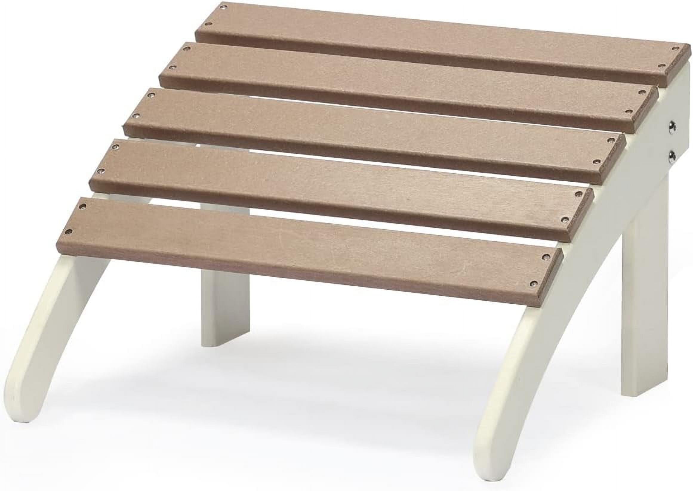 Aoodor Outdoor Adirondack Ottoman - Weather-Resistant HDPE Patio ...