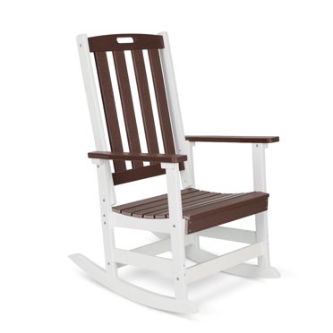 Jack Post Knollwood Solid Wood Outdoor Porch Rocking Chair in Natural ...