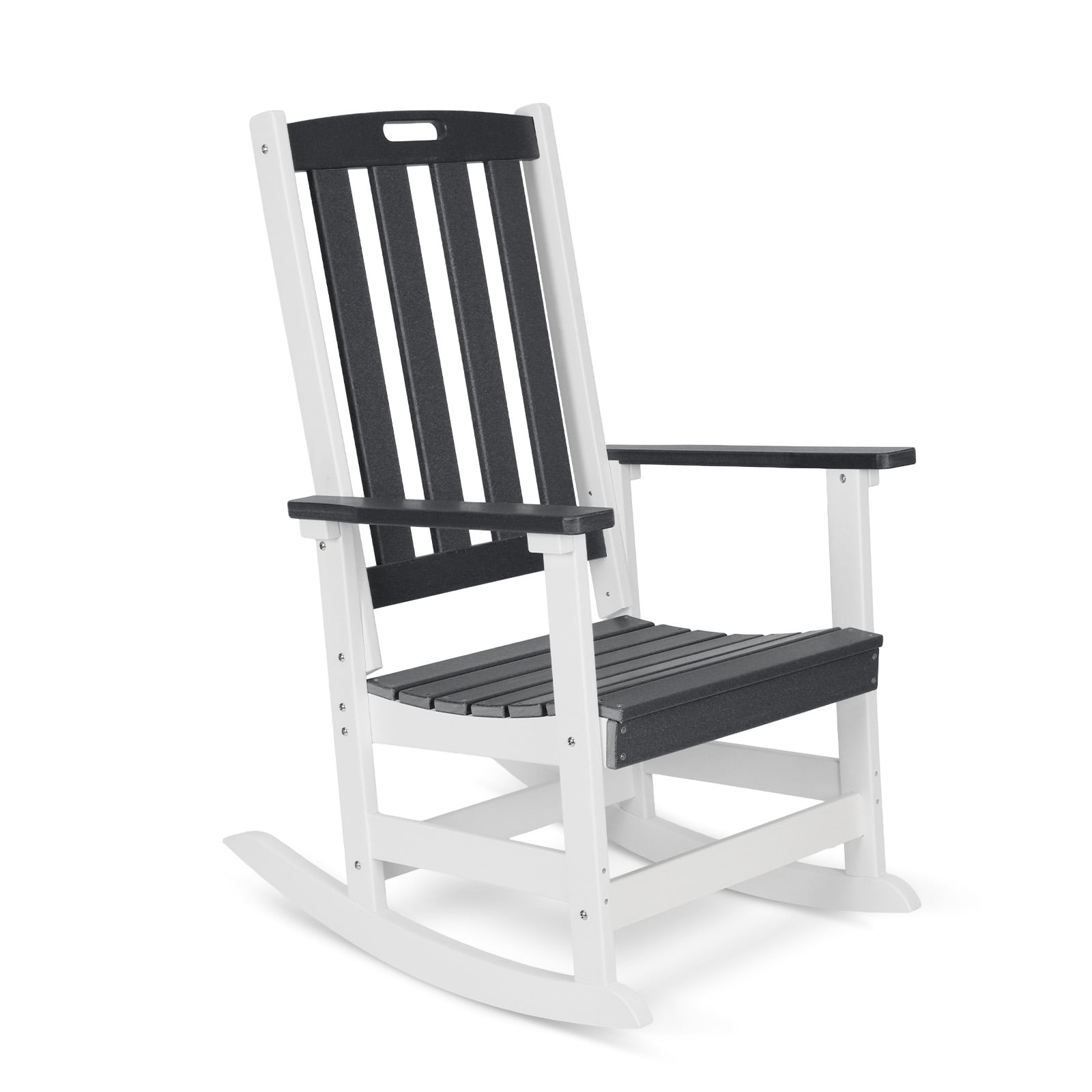 Aoodor Outdoor Rocking Chair, Ergonomic HDPE Rockers with All-Weather ...