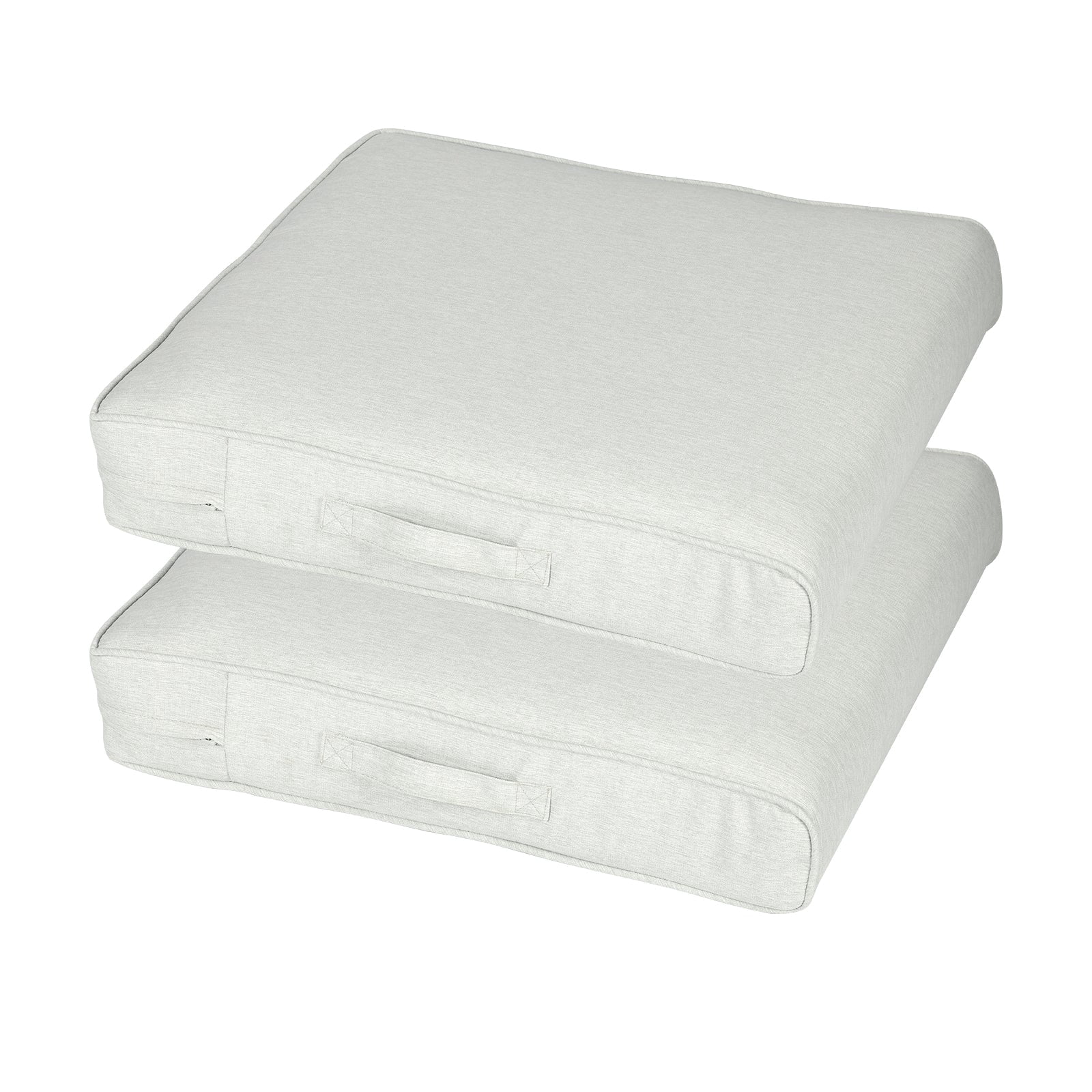Aoodor Patio Chair Cushions Set of 2, 23 x 26 x 4 Inch Water Resistant ...