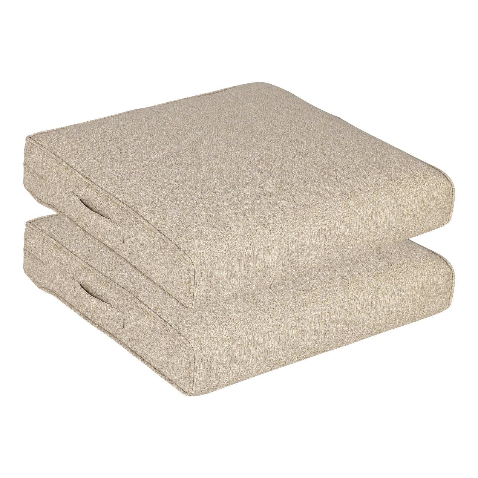Aoodor Patio Chair Cushions Set of 2, 23 x 26 x 4 Inch Water Resistant ...