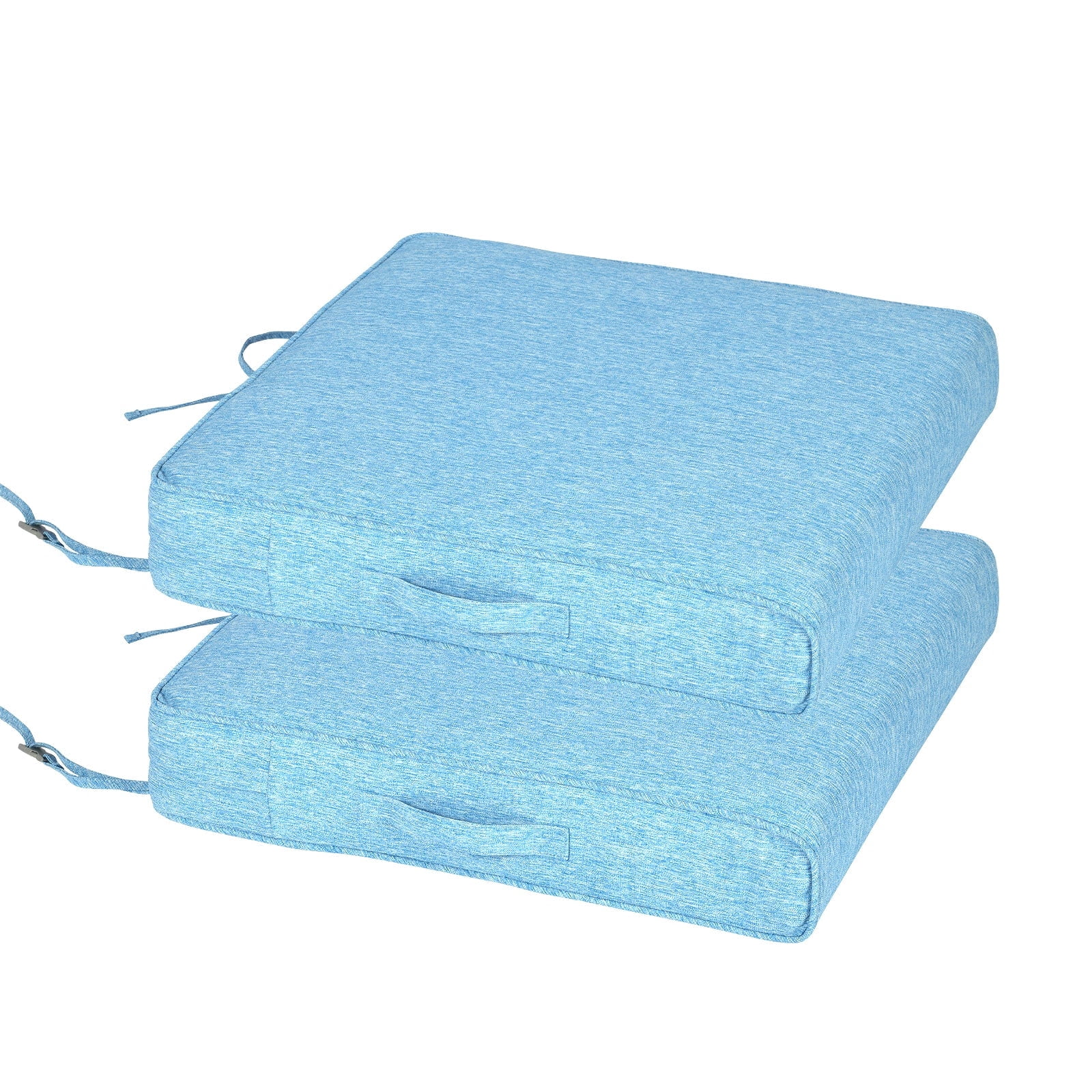Aoodor Patio Chair Cushions Set of 2, 24 x 24 x 4 Inch Water Resistant ...