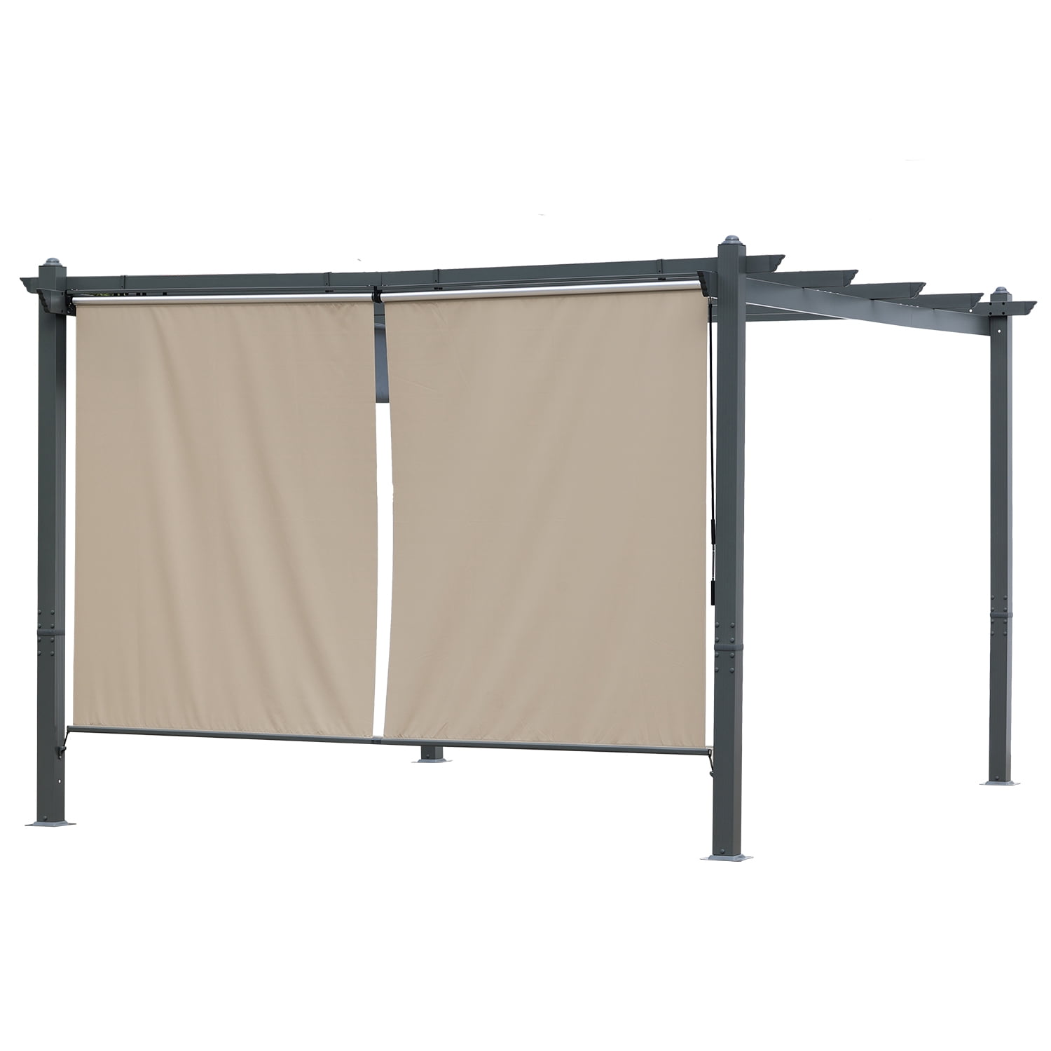 Aoodor Outdoor Roller Shade - 2 Pack, 4.8'x6', High-Quality Polyester ...