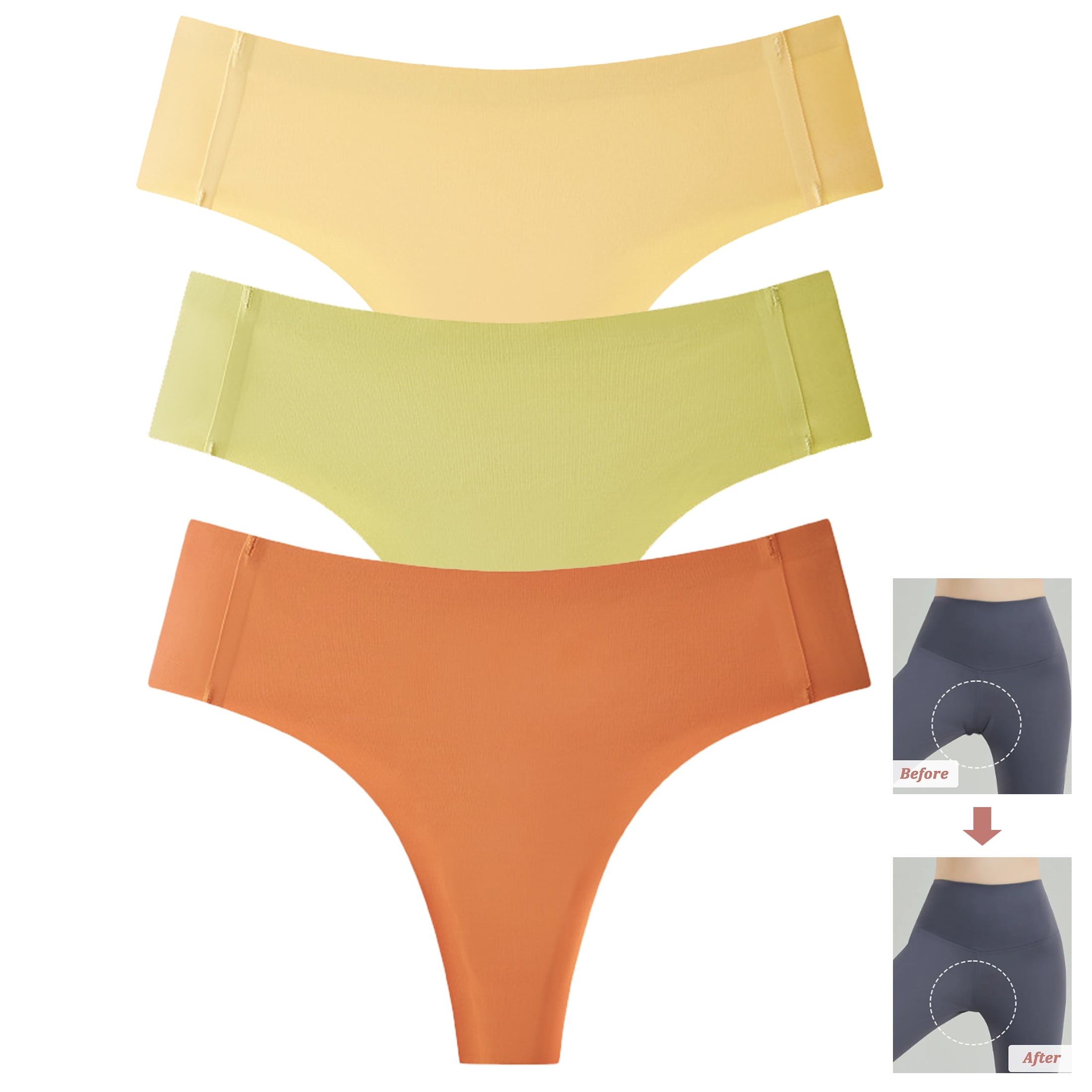 Aooho Camel Toe Cover Thongs for Women Camel Toe Concealer Panties ...