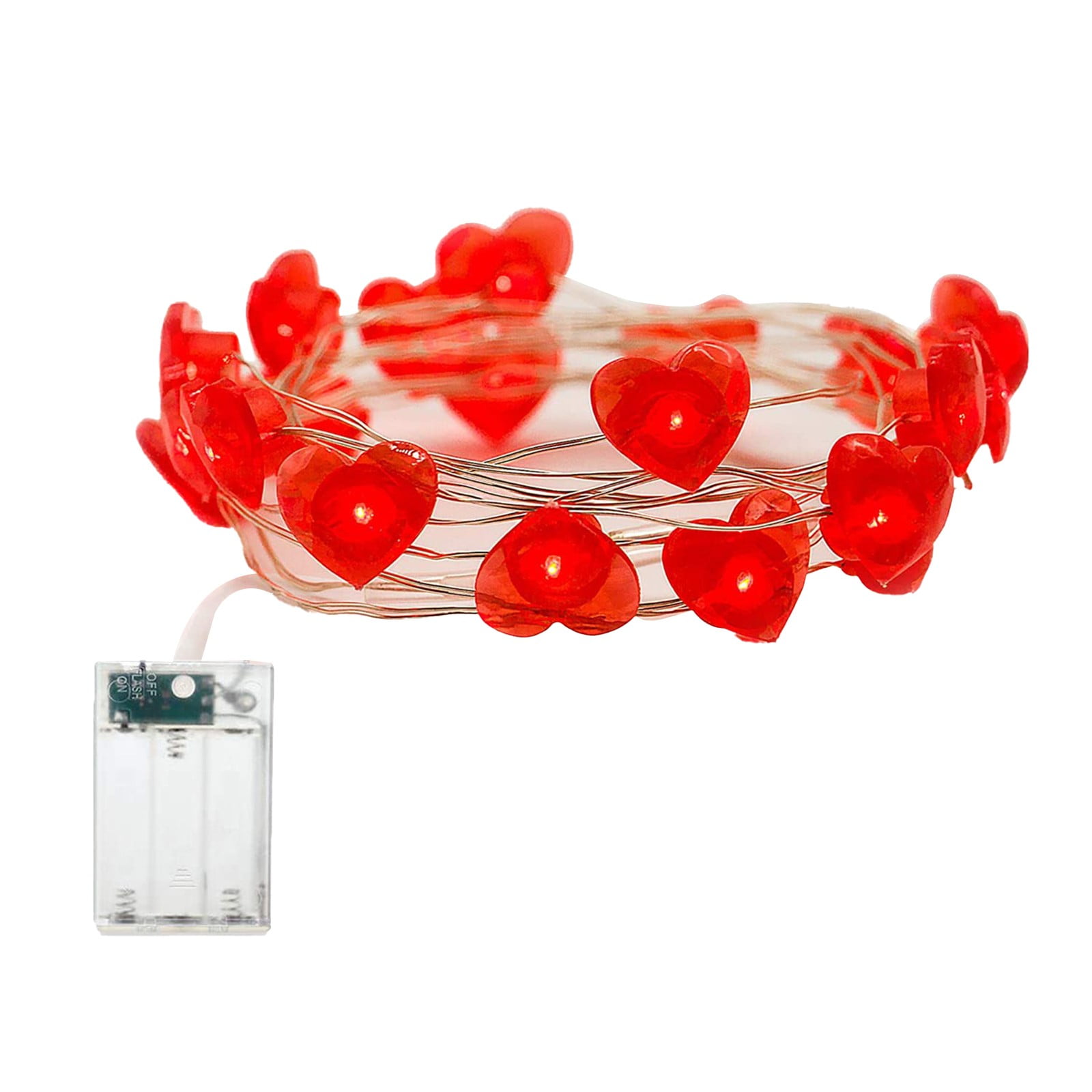 Aoorsake Solar String Lights for Outside Led Red Love Rose Copper Wire ...