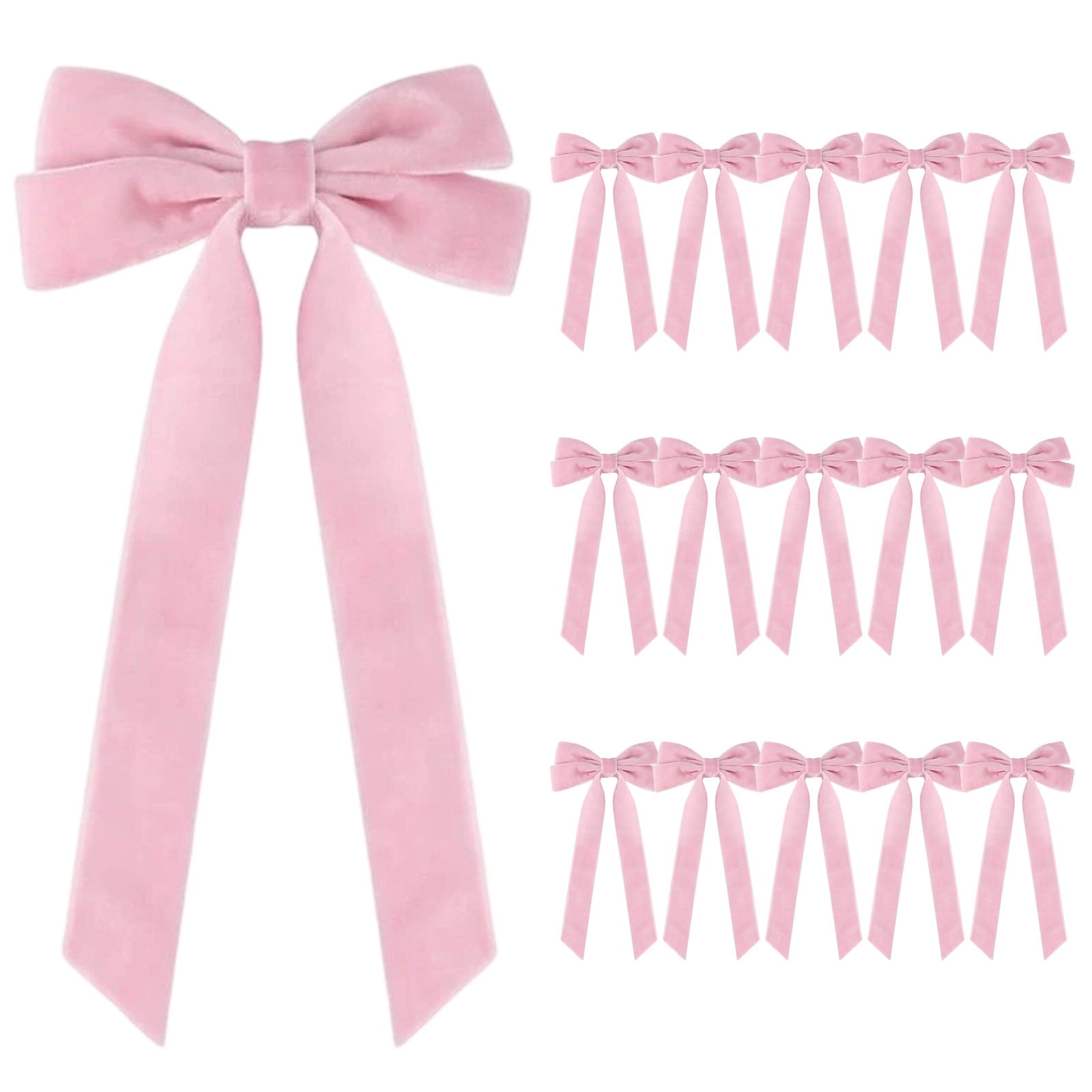 Aooww 16pcs Velvet Christmas Bows for Christmas Tree Wreath Gift Wrap ...