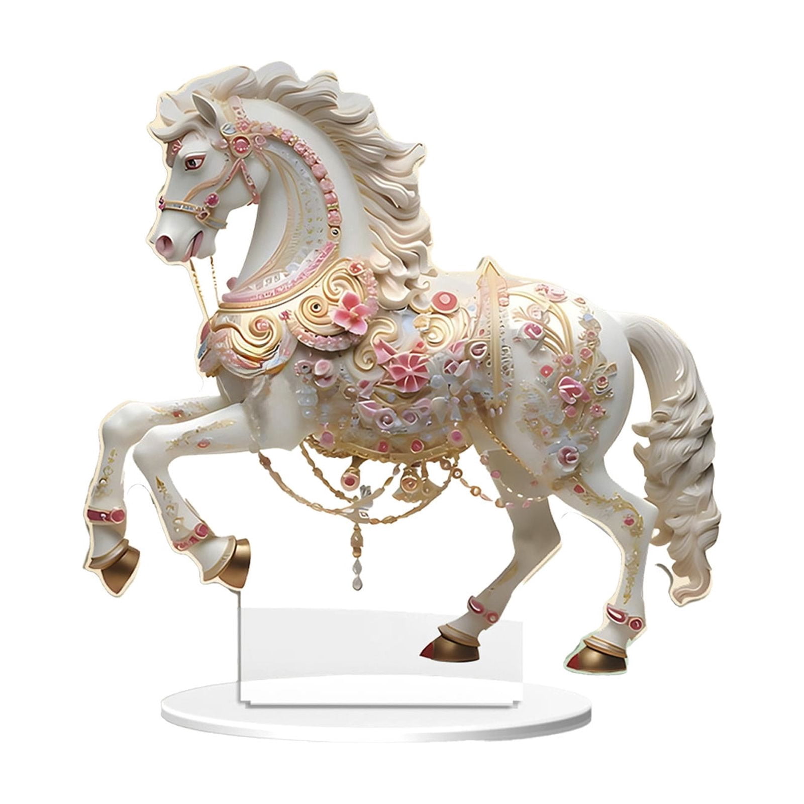 Aooww 2026 Year of the Horses 2D Acrylic Home Decor Tabletop Ornament ...