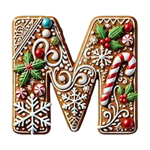 Aooww 26 Letter Ornaments Christmas Tree Decoration Personalized ...
