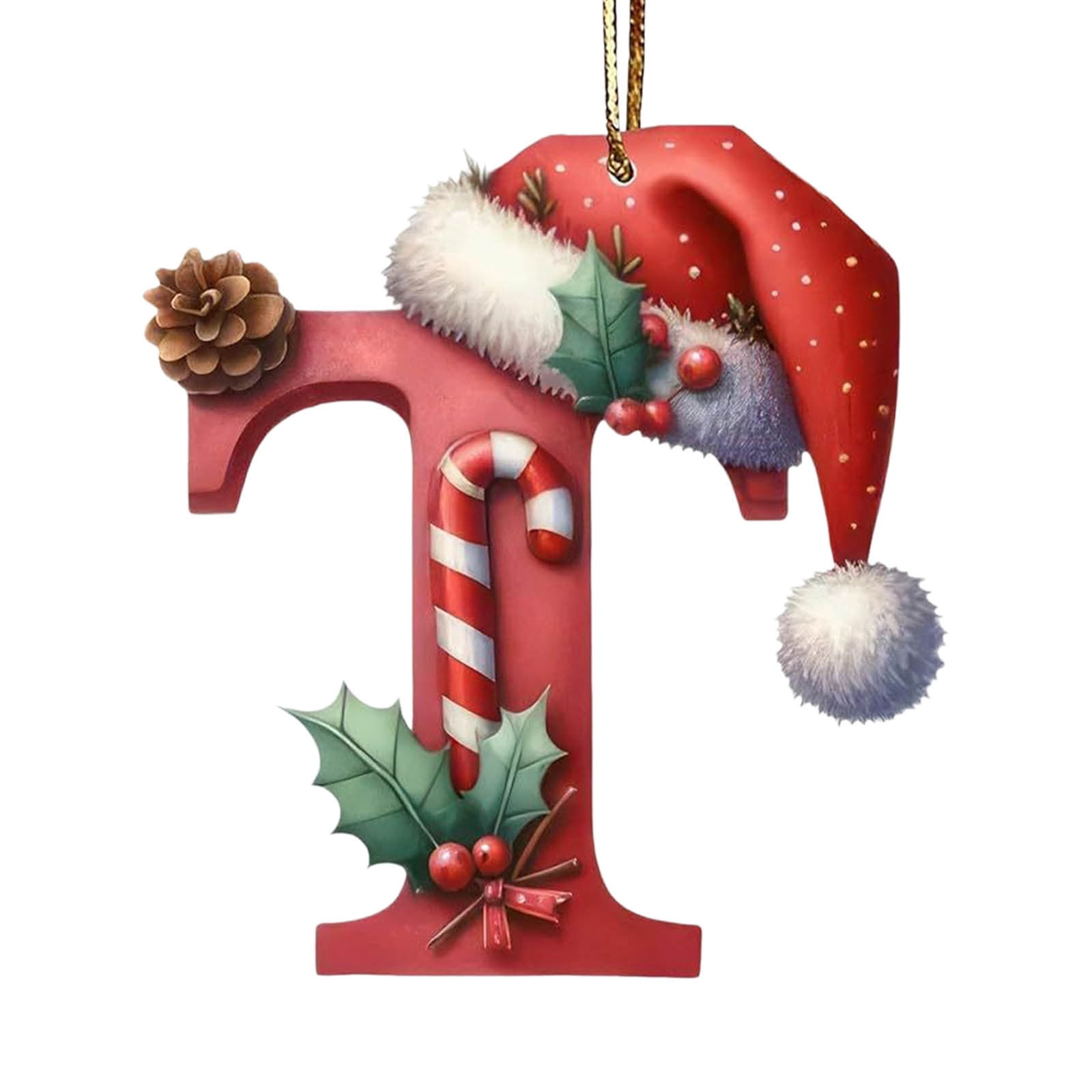 Aooww 26 Letter Ornaments Christmas Tree Decoration Personalized ...