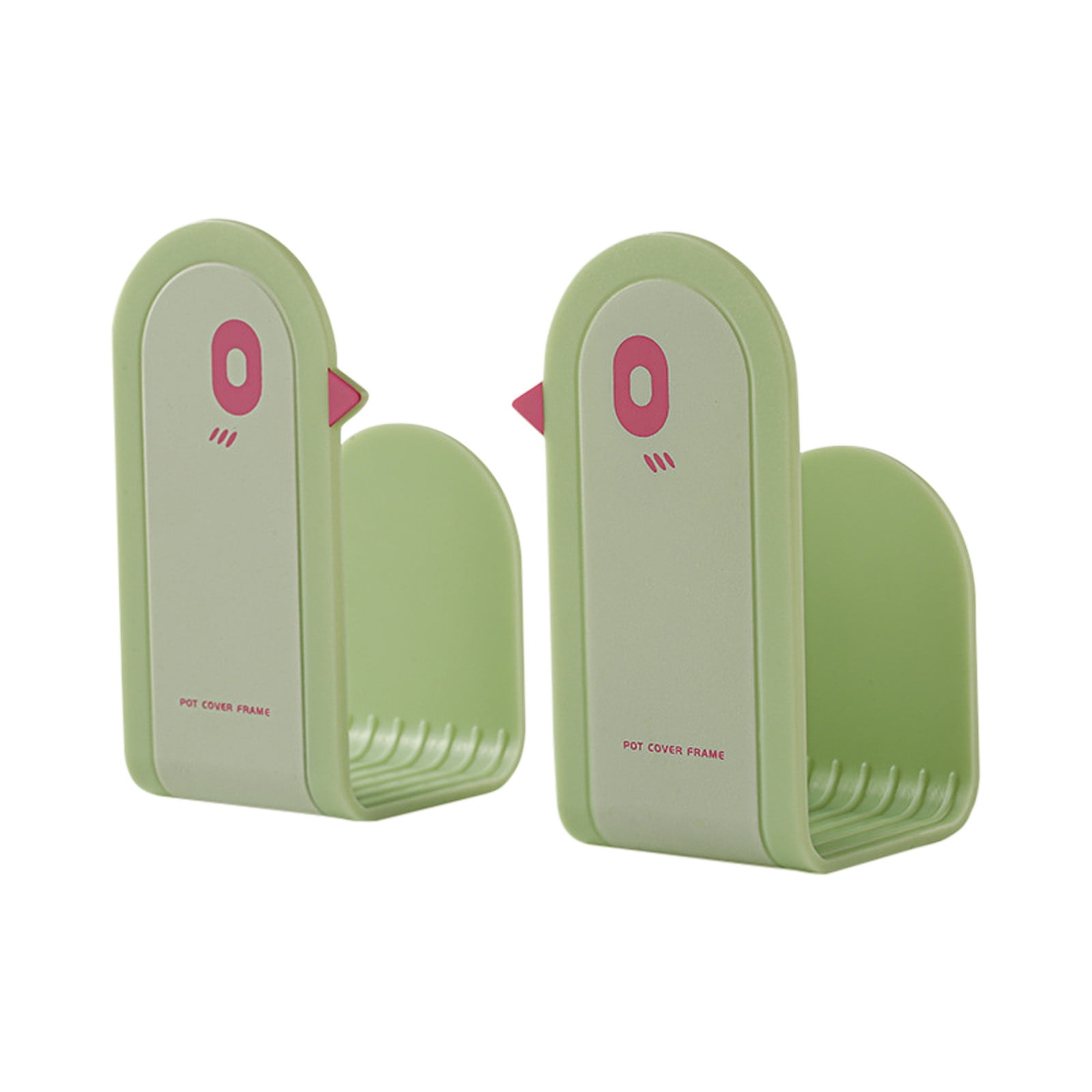 Aooww Cartoon Style Pot Lid Holders Wall Mounted Rack, No Drill Kitchen ...