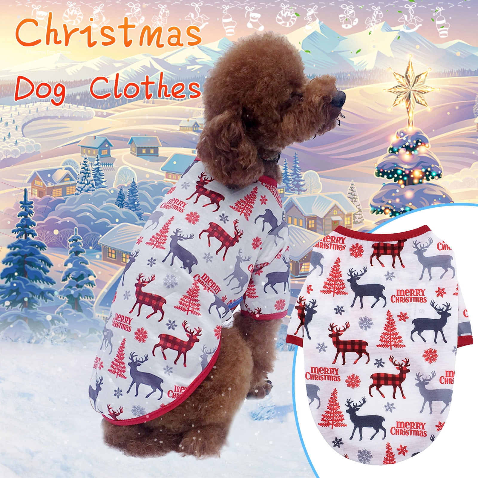 Aooww Christmas Dog Sweater – Ultra Soft Holiday Knit Sweater for Small, Medium & Large Dogs ...