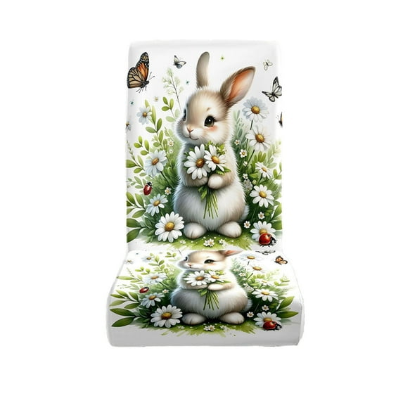 Aooww Easter Chair Covers Easter Chair Back Covers Dining Chair Covers ...