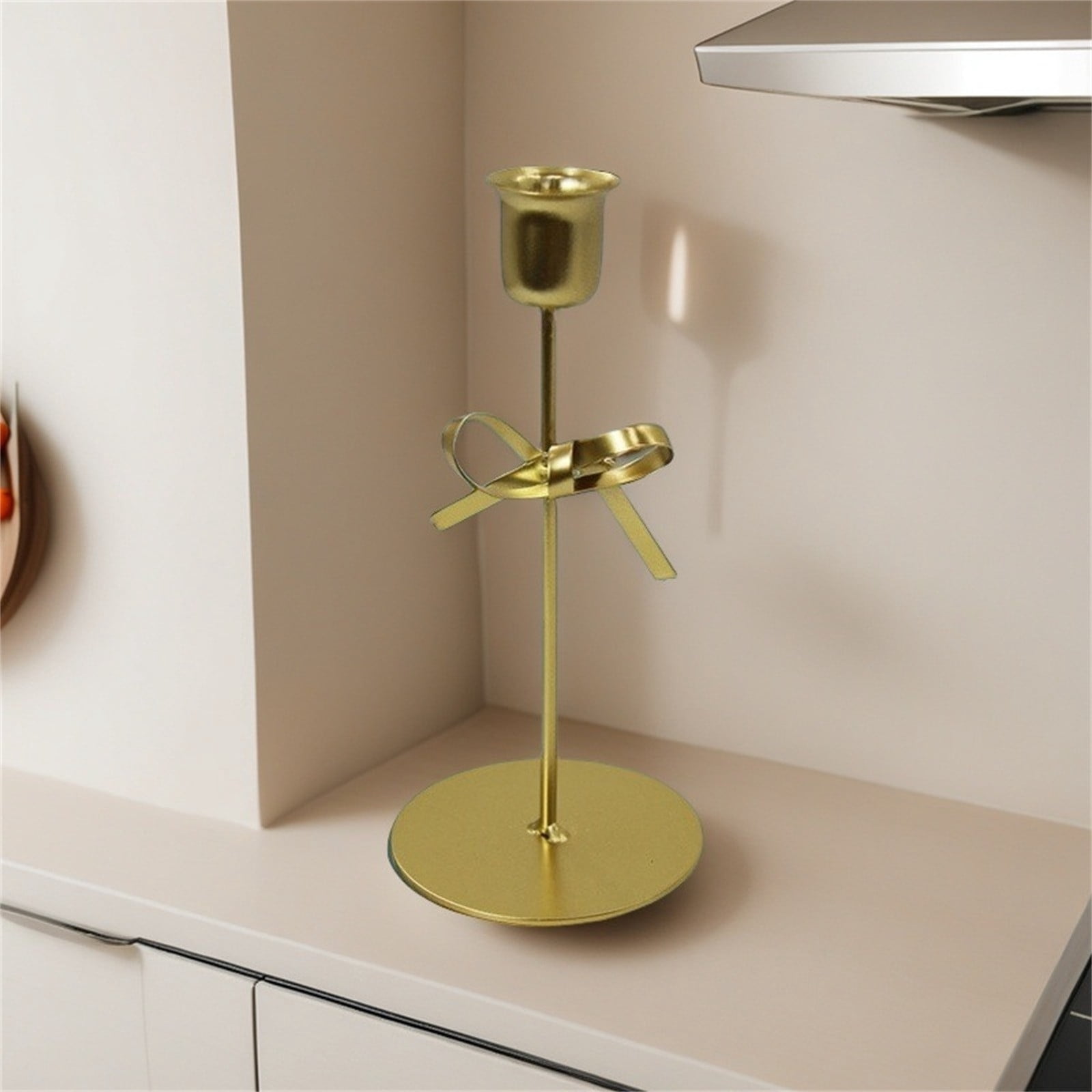 Aooww Elegant Bowknot Candle Decor Set, Romantic Table Centerpiece for ...