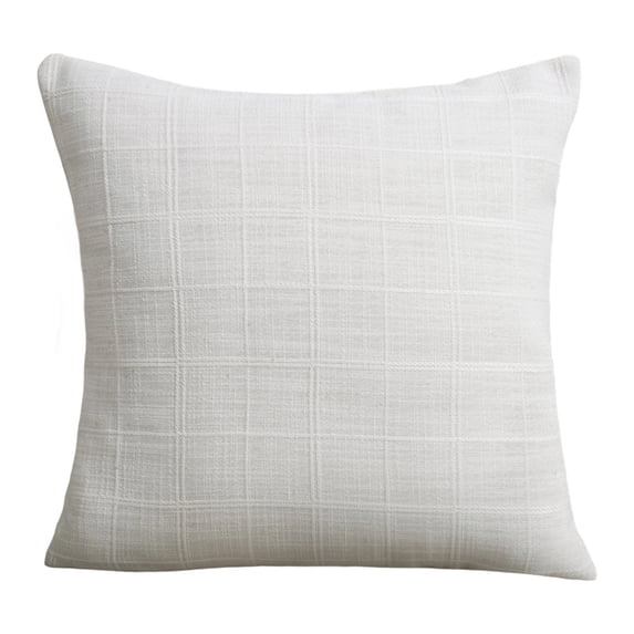 Aooww Linen Style Checked Cushion Cover Bohemian Home Decor for Sofa ...