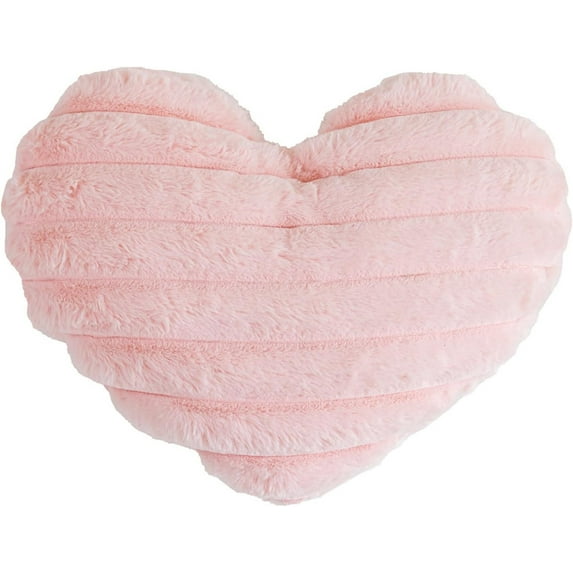 Aooww Pink Heart Pillows, Cute Heart Decorative Pillow, Heart Shaped ...