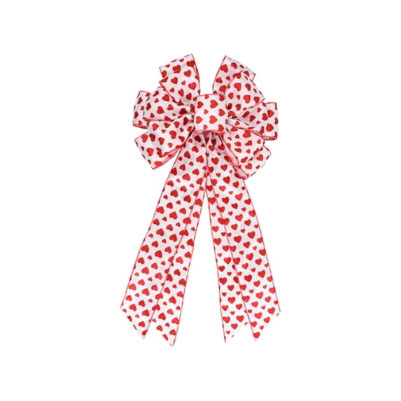 Aooww Valentines Day Heart Shaped Bow Decoration Gift,Heart-Shaped ...