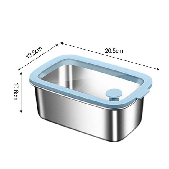 Aoqianlan 316L Stainless Steel Food Storage Box with Lid for Safe and ...