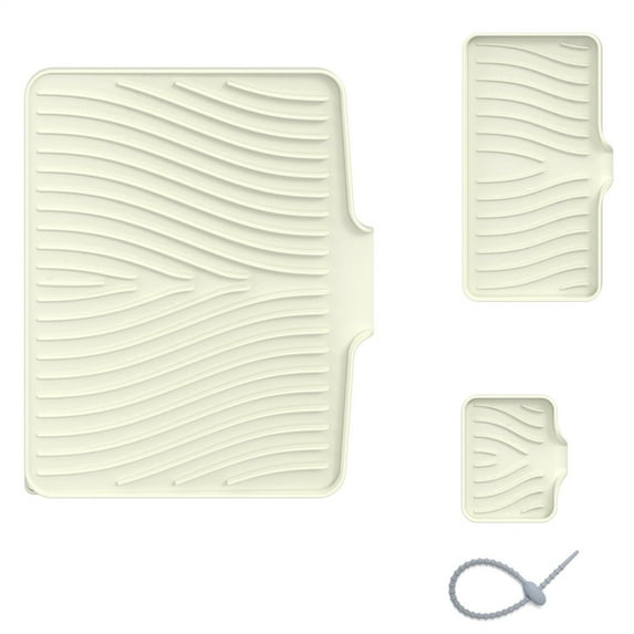 Aoqianlan Black Silicone Drain Pad Heat Resistant Drying Mat Innovative ...