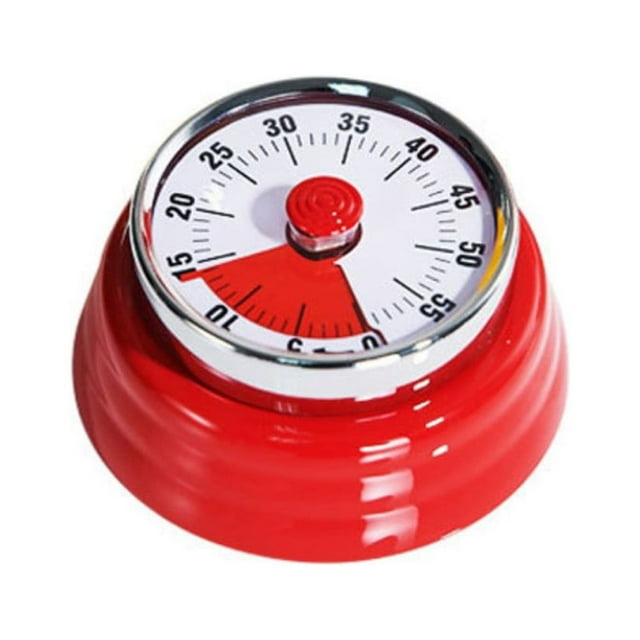 Aoqianlan Countdown Timer Kitchen Timer Function Mechanical Countdown Multiple Functions Red ...