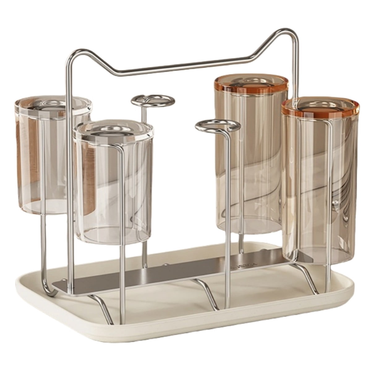 Aoqianlan Cup Drying Rack Coffee Mug Holder with Draining Tray for ...