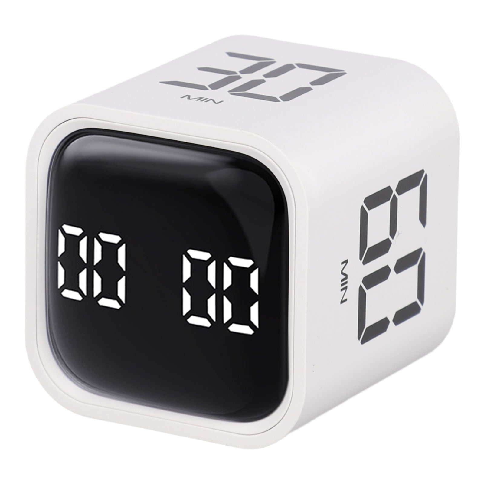 Aoqianlan Gravity Sensor Flip Cube Timer Efficient Power Usage Adjustable Volume White - Walmart.com