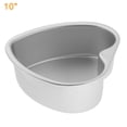 Aoqianlan Heart Shaped Cake Pan With Bottom Aluminum Wedding Baking ...