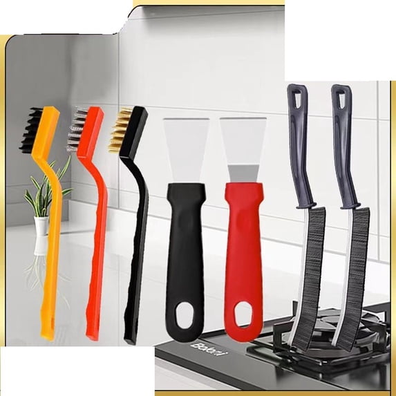 Aoqianlan Kitchen Cleaning Set Multifunctional Tools for Stove Gas ...