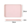Aoqianlan Rectangular Serving Tray Anti Slip Scratch Resistant Plastic ...