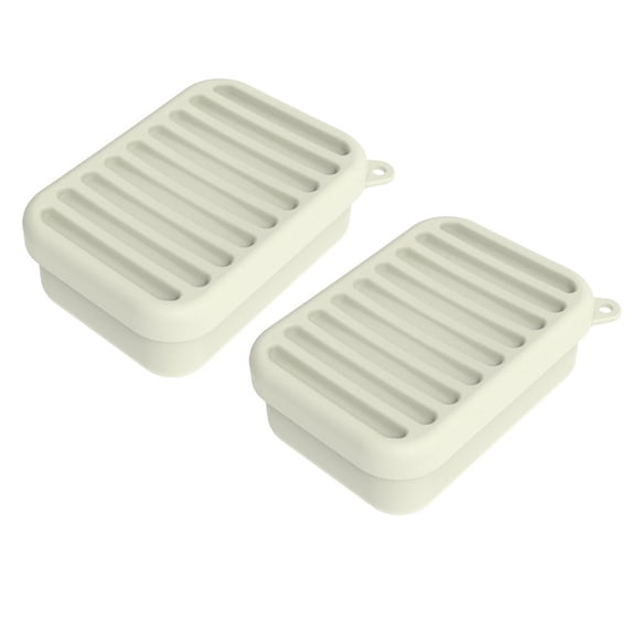 Aoqianlan Rectangular Silicone Storage Containers with Lids for Food ...