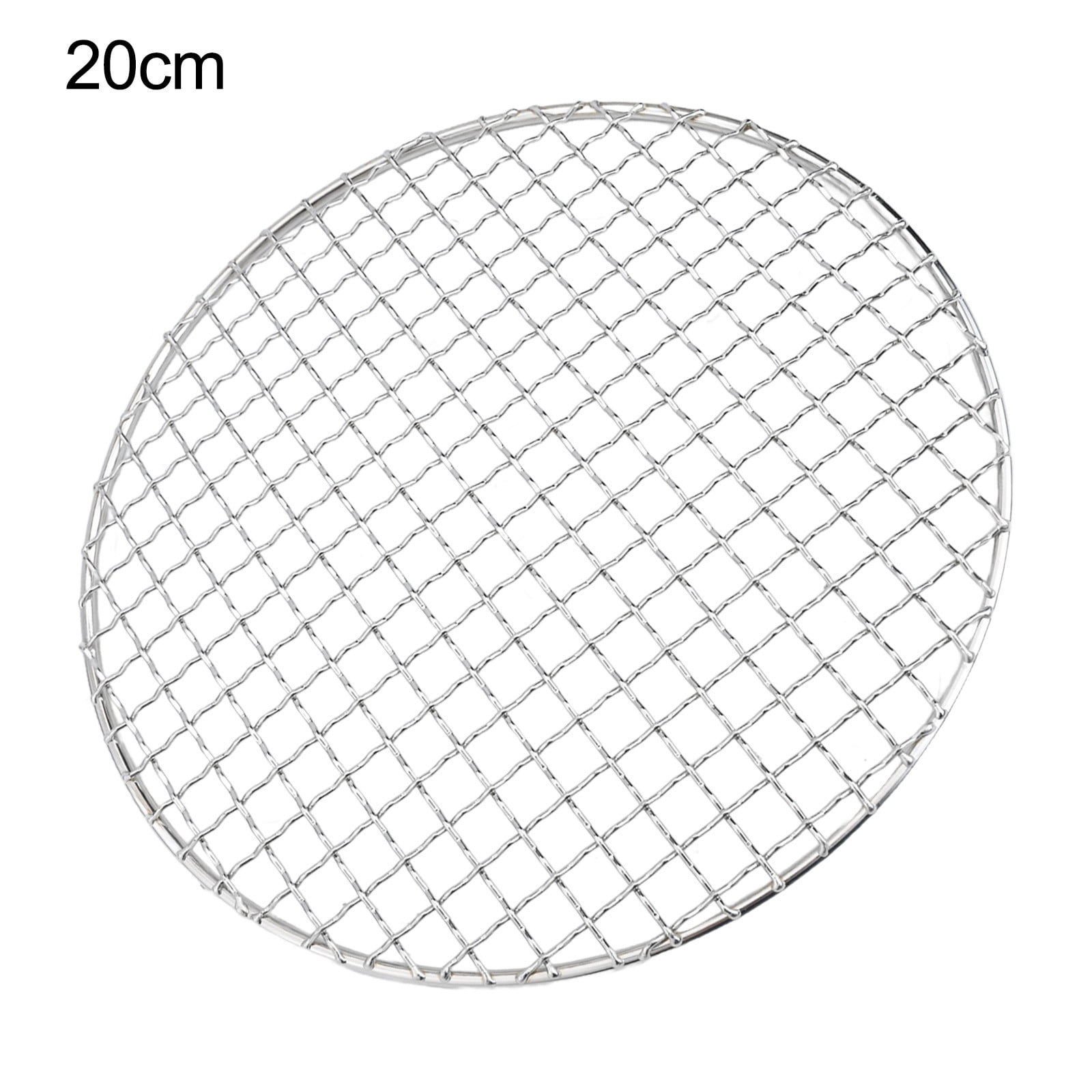 Aoqianlan Round Stainless Steel BBQ Mesh Non-Stick Korean BBQ Mesh ...