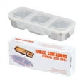 Aoqianlan Snack Containers Stainless Steel Small Lunch Food Box 2 3 ...