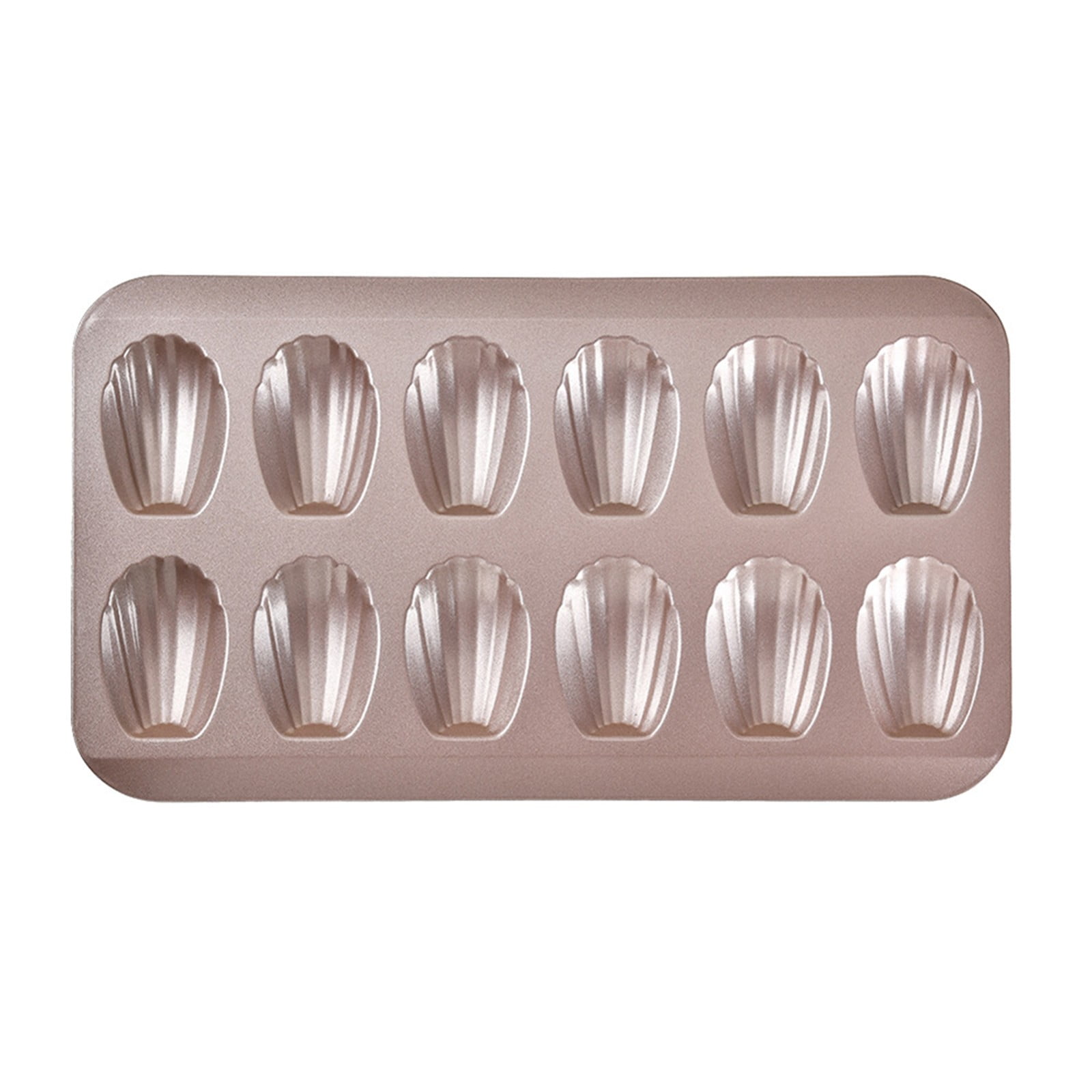 Aoqianlan Stainless Steel 12-Cavity Shell Cake Pan, Non-Stick Bakeware ...