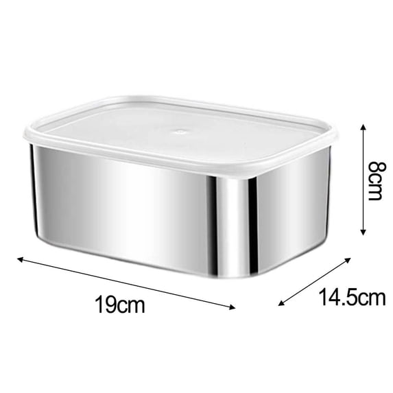 Aoqianlan Stainless Steel Snack Containers with silicone Lid Metal ...