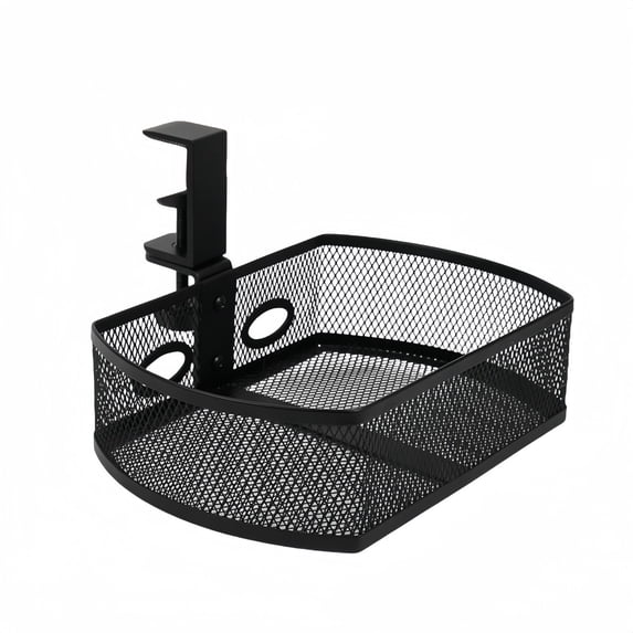 Aoqianlan Under Desk Organizer Cup Holder Table Management Rotating ...