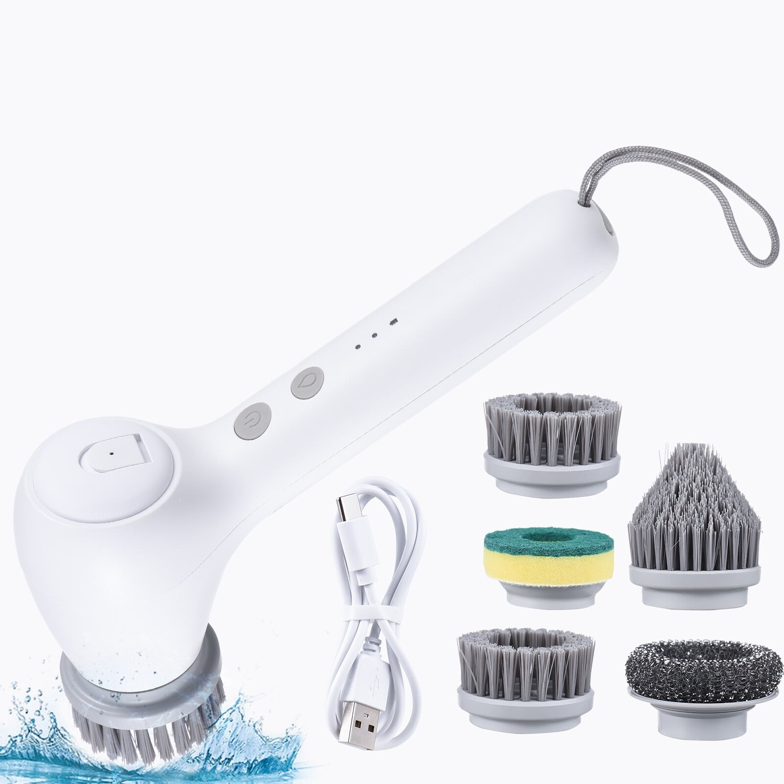 Aoresac Cordless Electric Spin Scrubber Portable Handheld Power ...