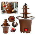 Aoresac Electric Chocolate Fondue Fountain, 10-Ounce, 3-Tier Stainless ...