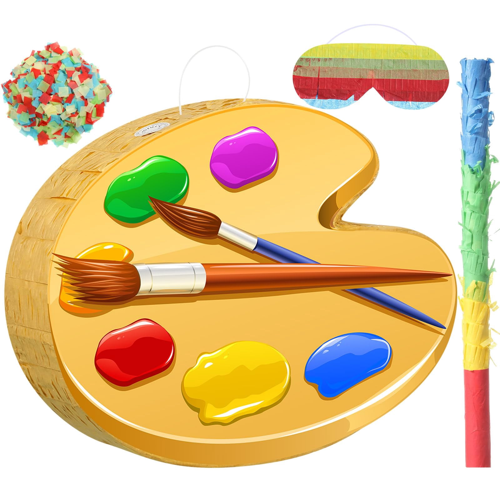 Aoriher Art Palette Pinata for Birthday Party with Pinata Stick ...