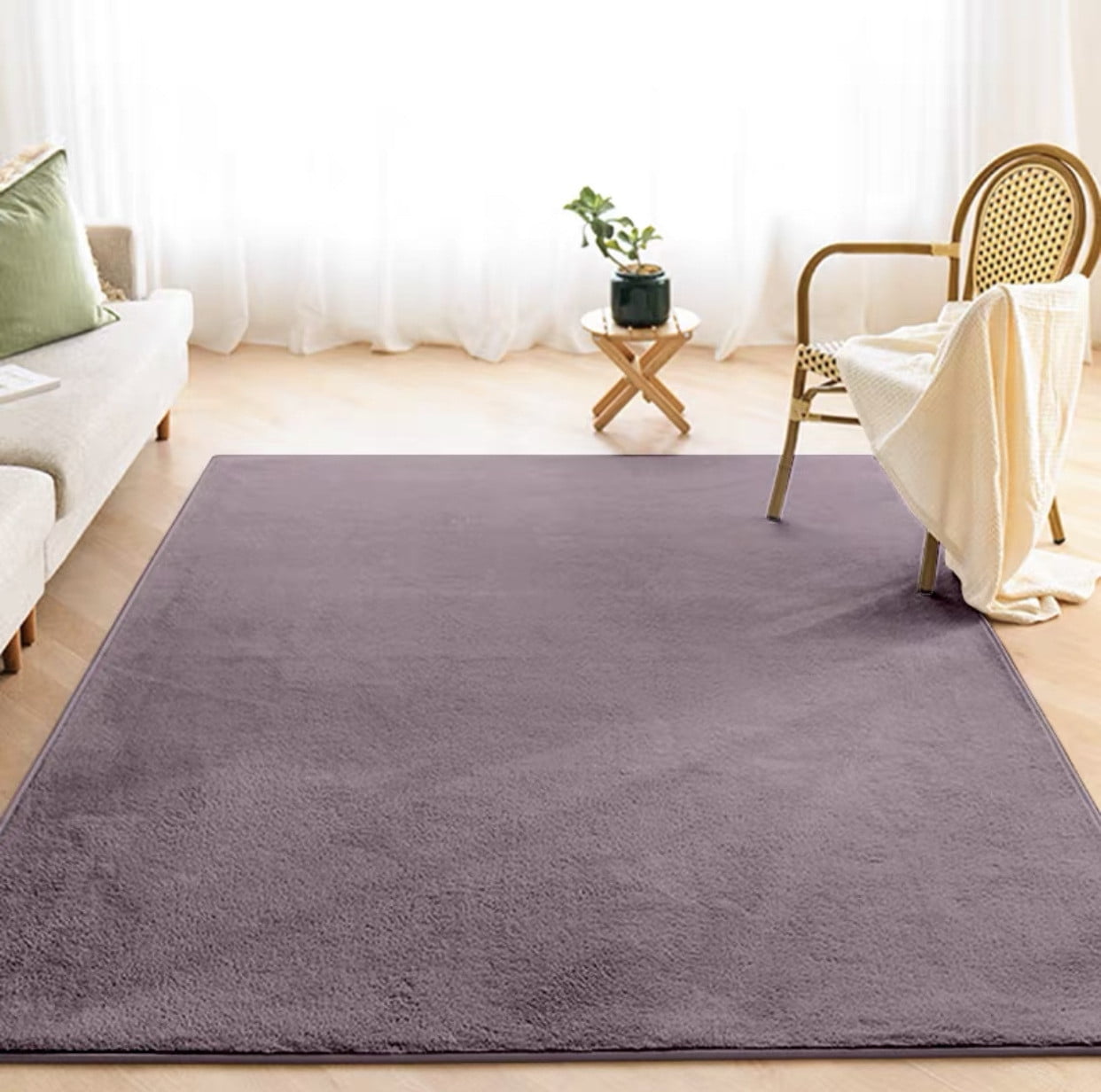 Aorijia European Solid Color Carpet Living Room Coffee Table Mat ...