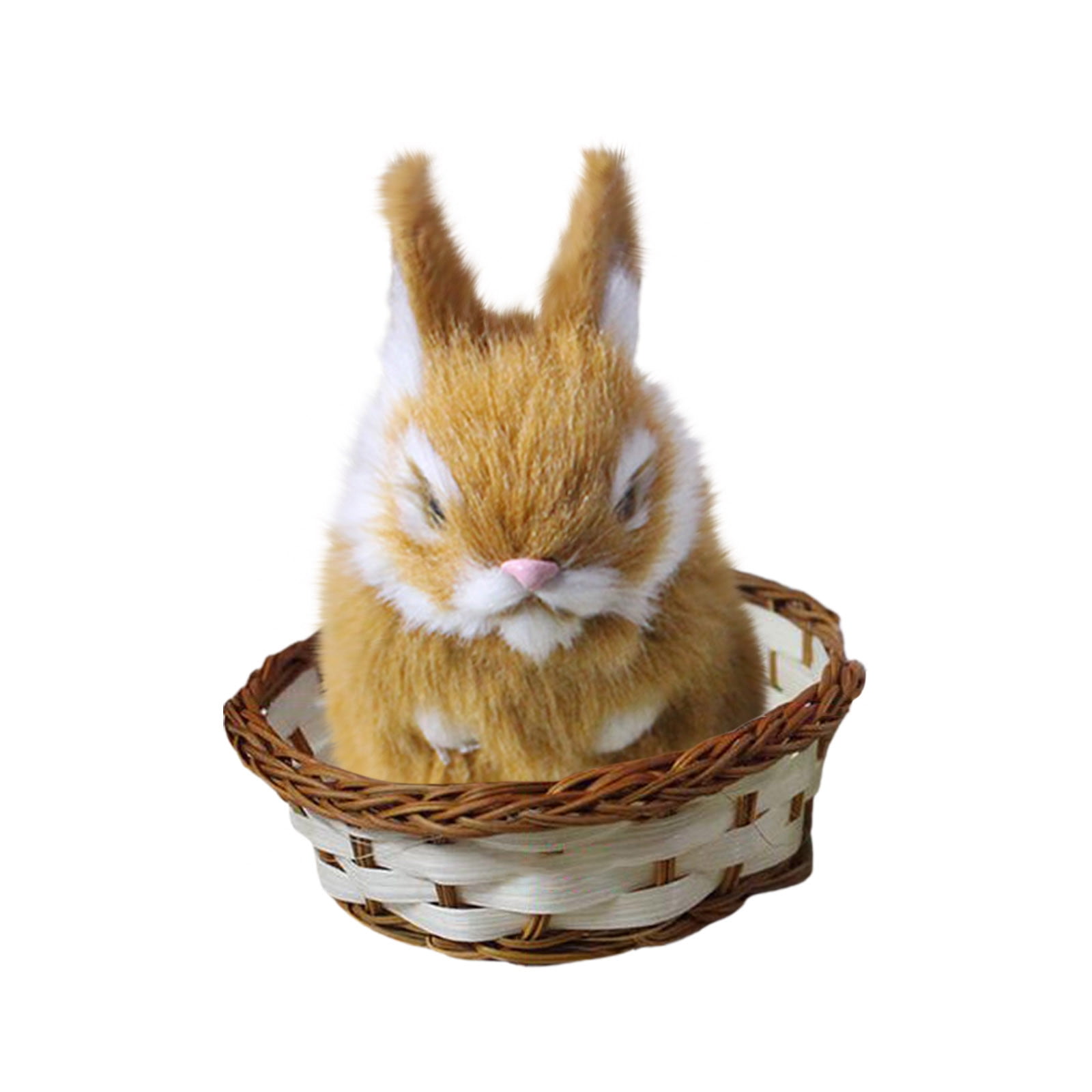 Aorijia Mini Easter Bunny Decoration Realistic Bunny Furry Rabbits ...