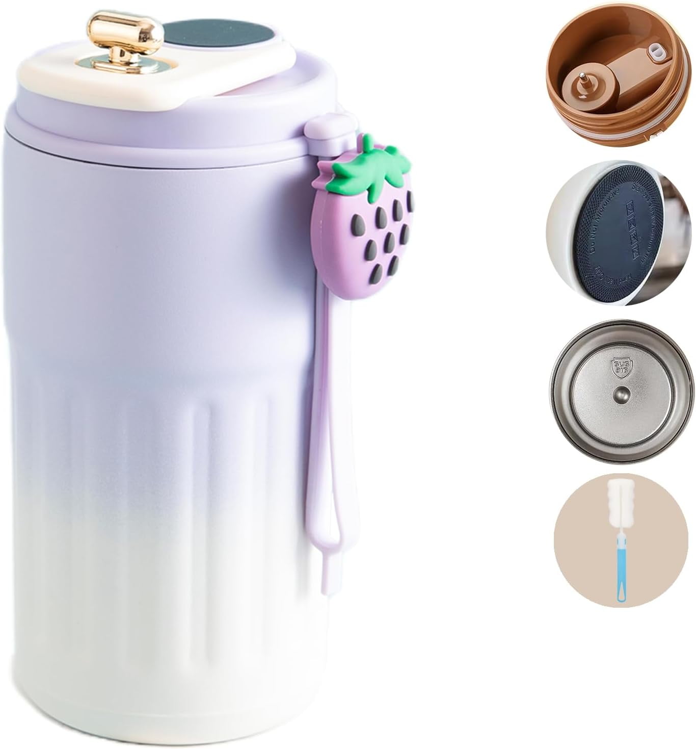 Aorsher 15oz Smart Coffee Thermos with Temperature Display, Stainless ...
